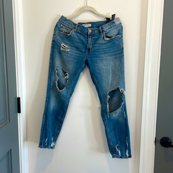 Zara | Jeans | Ripped Beachy Jeans | Poshmark